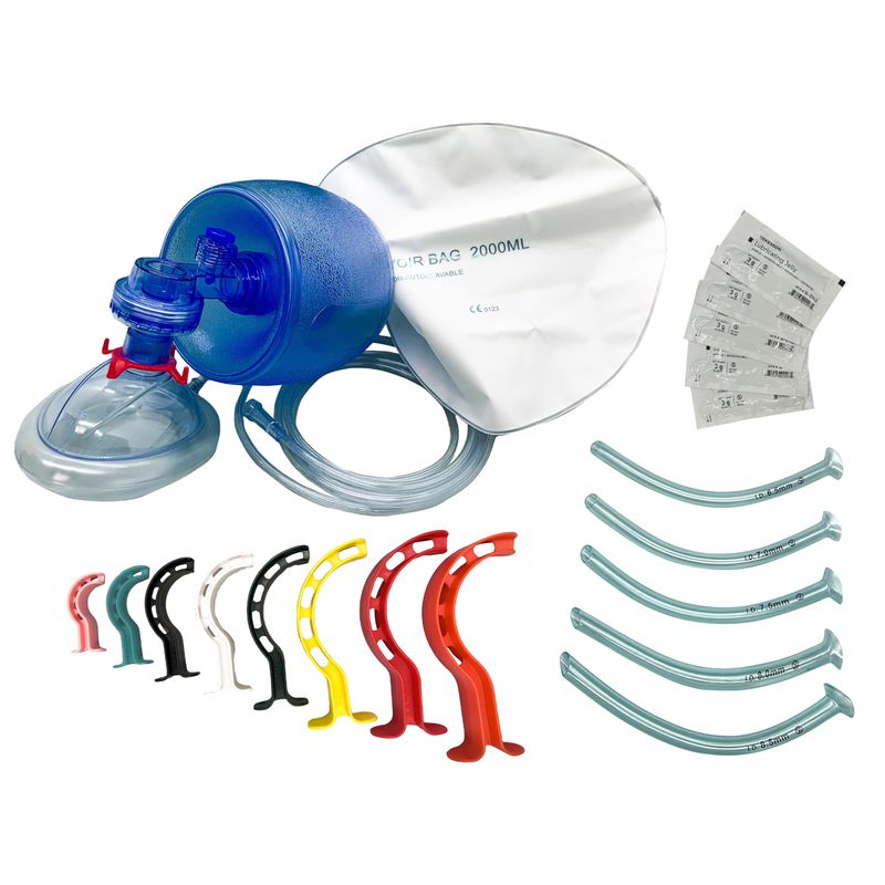 Endure Adult Bag Valve Mask CPR Training Kit with Reservoir Bag ...