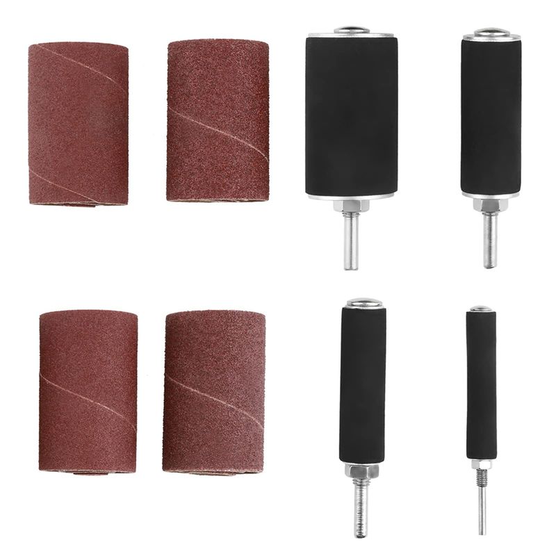 Drill Press Sanding Drum Kit, 20pcs Spindle Sanding Drum Sander Tool Kit Set Drive Spindle ...