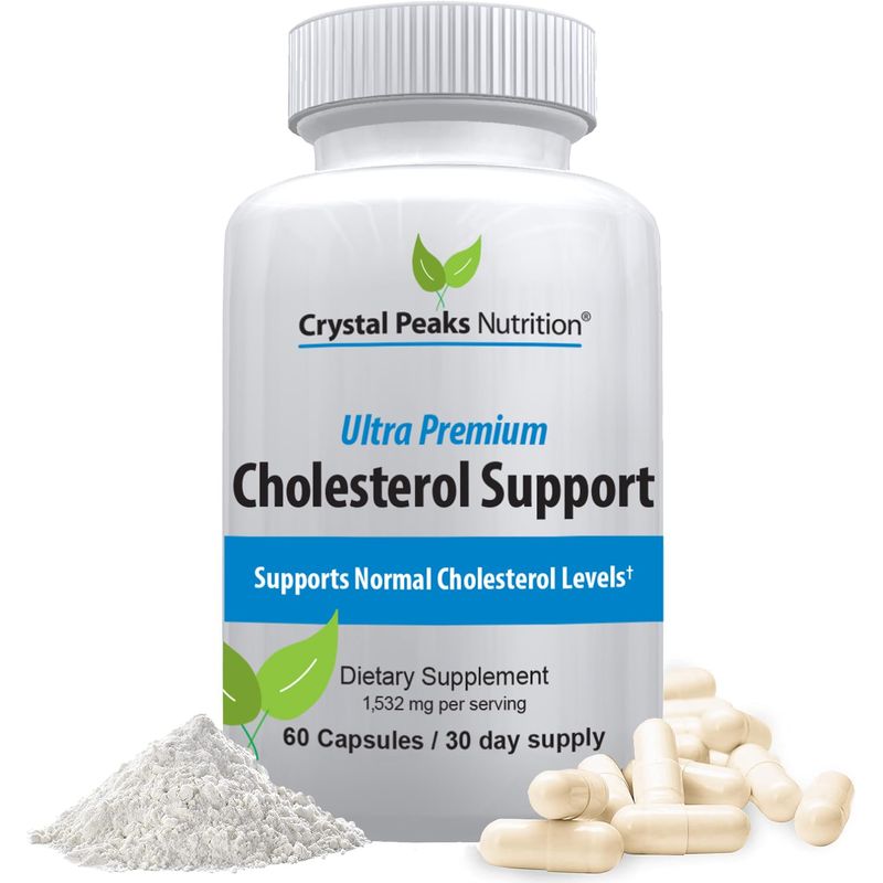CRYSTAL PEAKS NUTRITION Cholesterol Supplement - All-Natural ...