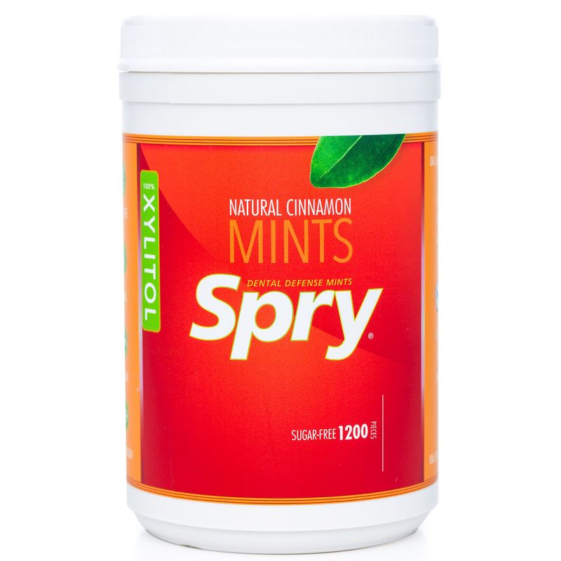 Spry Xylitol Cinnamon Mints Sugar Free Candy - Breath Mints That ...