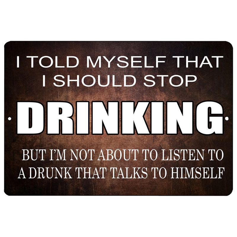 Rogue River Tactical Funny Beer Alcohol Sign Metal Tin Sign, 12x8 Inch ...