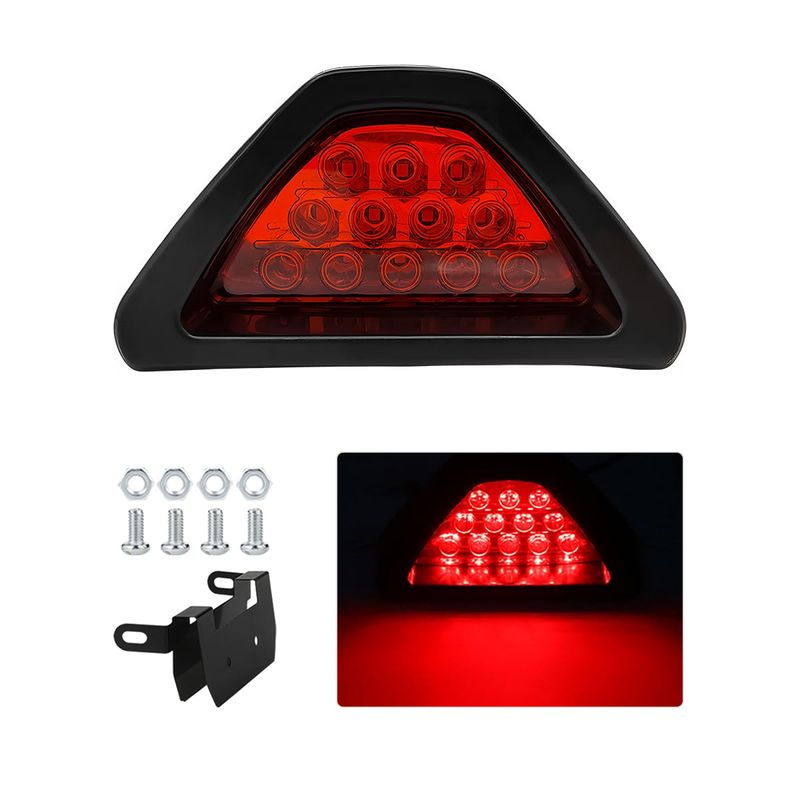 Gasedin Car F1 Style Brake Light, Third Brake Triangle Super Bright ...