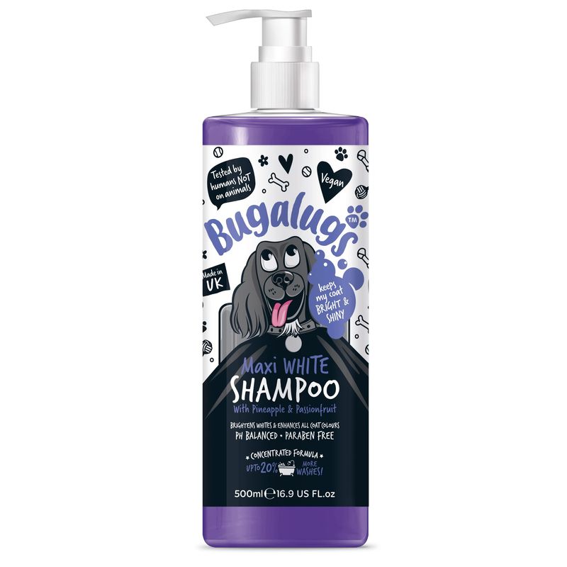 BUGALUGS Dog Shampoo – Whitening & Brightening Coat Enhancer for all ...