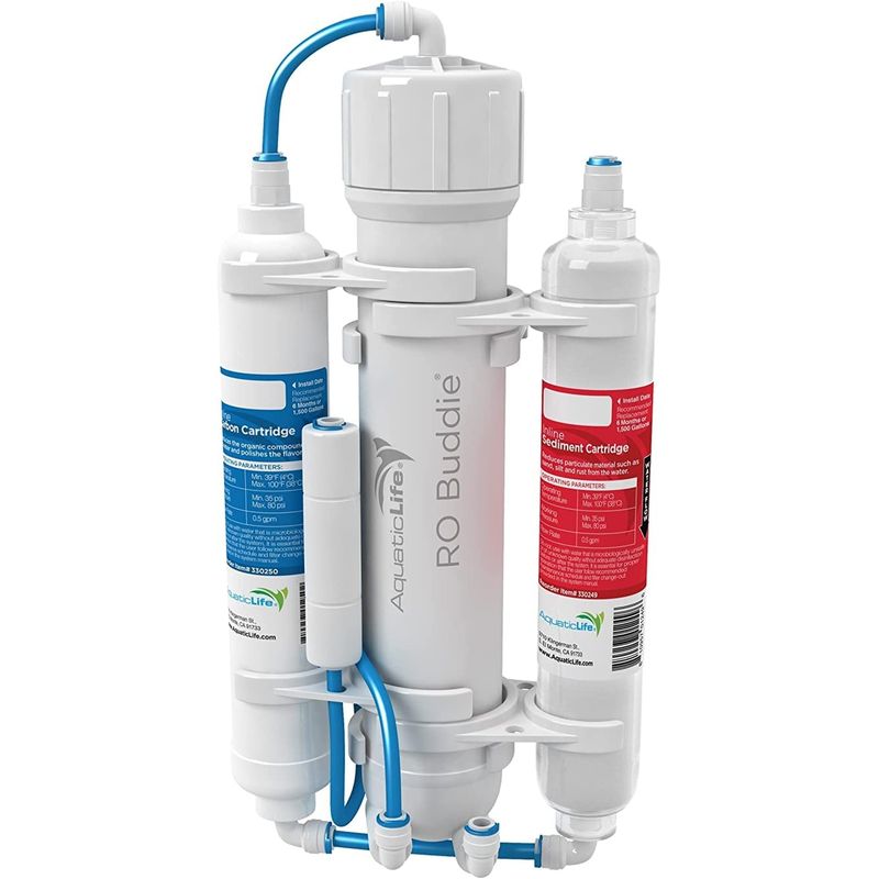 Aquatic Life RO Buddie 3-Stage Hydroponic Reverse Osmosis Water Filter ...