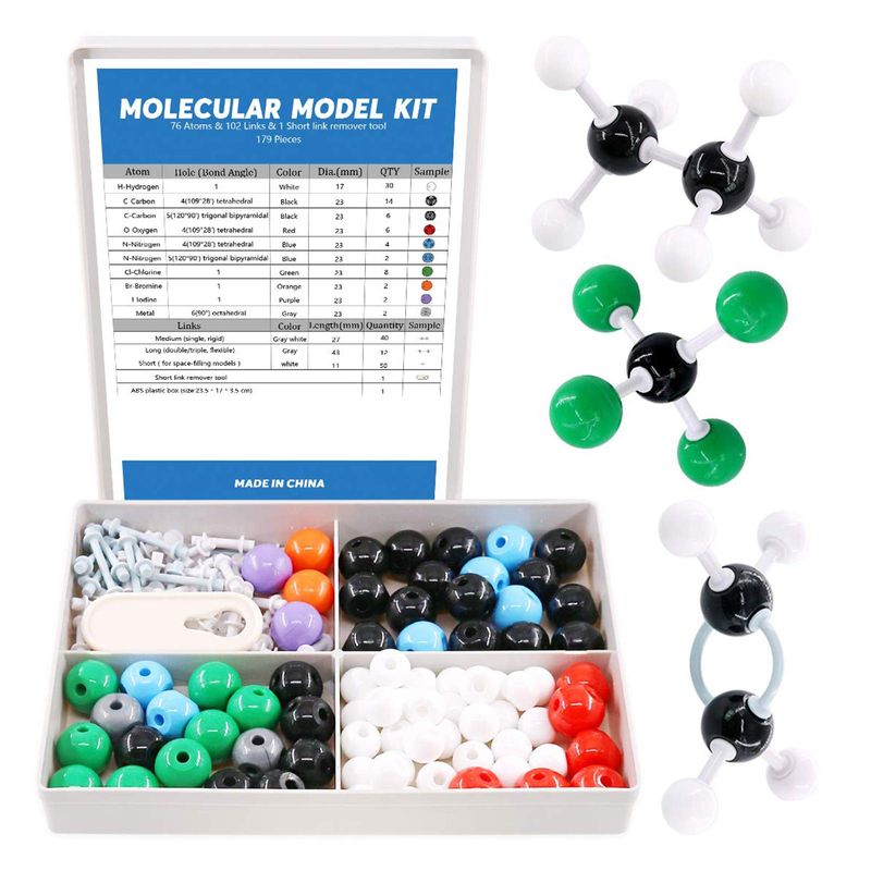 Swpeet 179 Pcs Organic Chemistry Molecular Model Student and Teacher ...