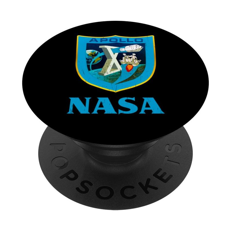 NASA Apollo 10 Mission Patch Worm Logo scratch PopSockets with ...