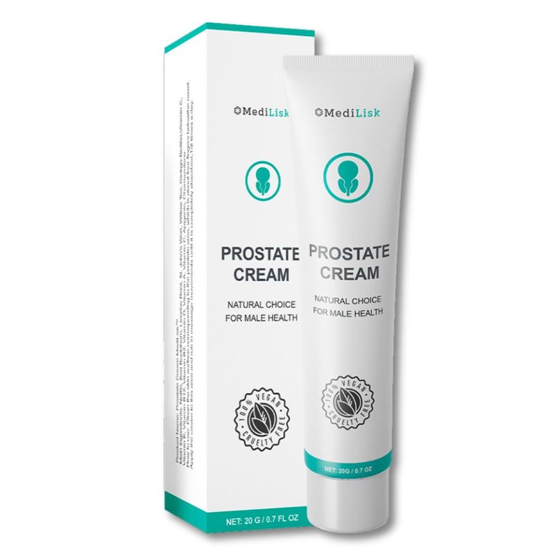 MediLisk Prostate Relief Cream – Natural Ingredients, Hypoallergenic ...