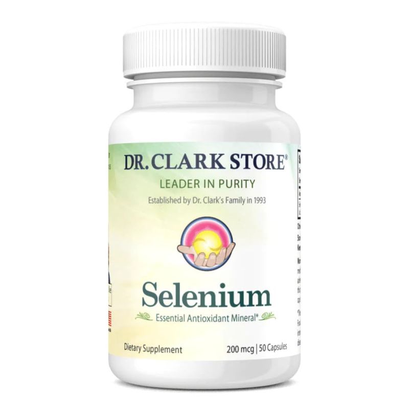 Dr. Clark Selenium Supplement 200 Mcg - Dietary Capsules with Essential ...