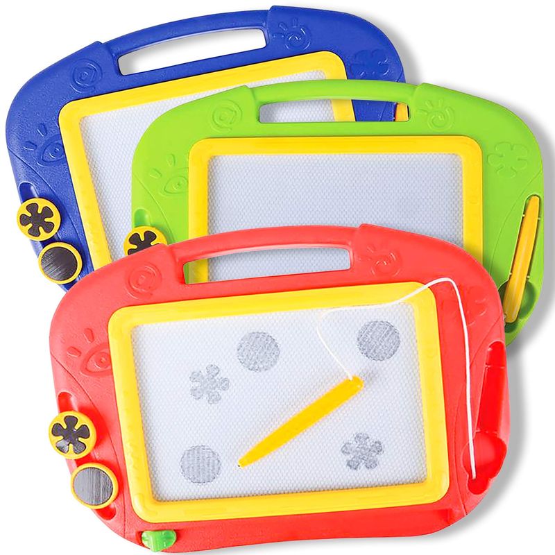 ArtCreativity Magnetic Doodle Board for Kids, Pack of 3, Travel ...
