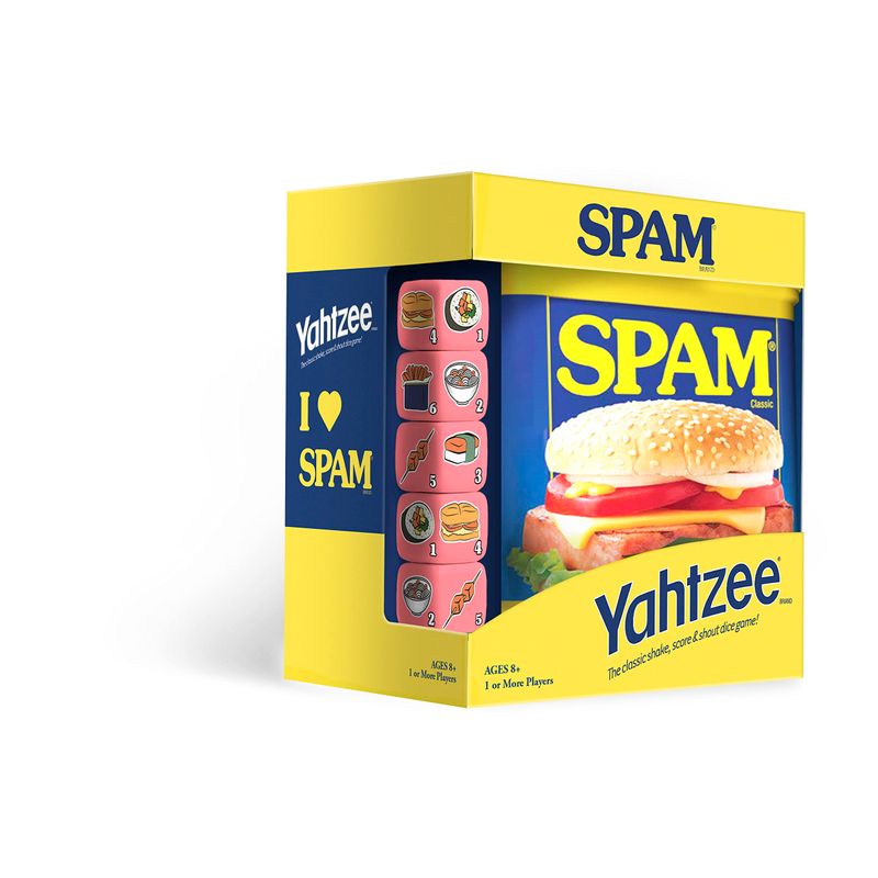 YAHTZEE Spam Brand | Collectible Yahtzee Game as Iconic Spam Can with ...