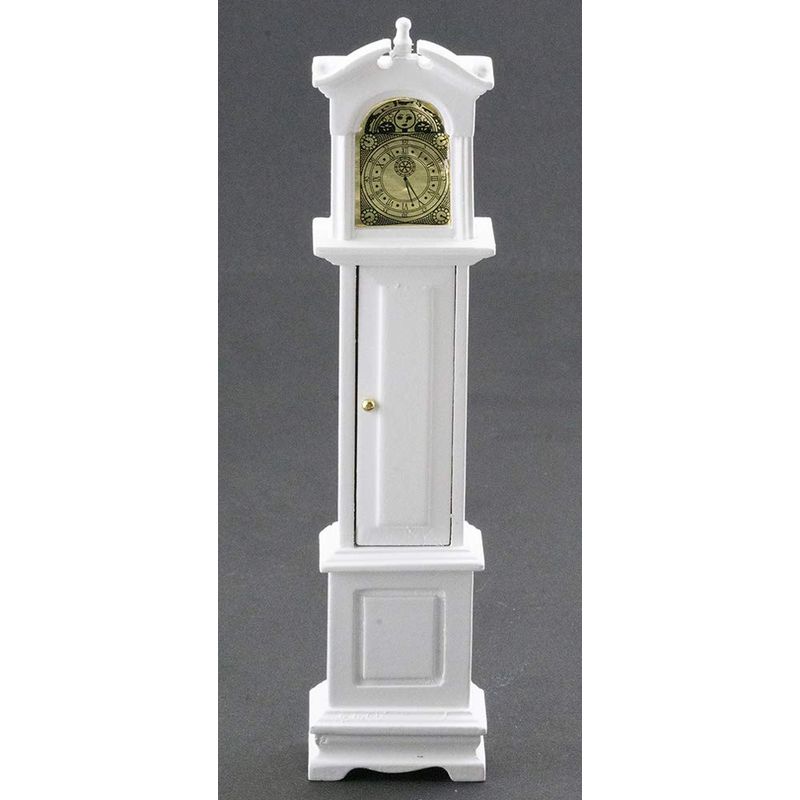 Classics by Handley Dollhouse Miniature Grandfather Clock (White ...