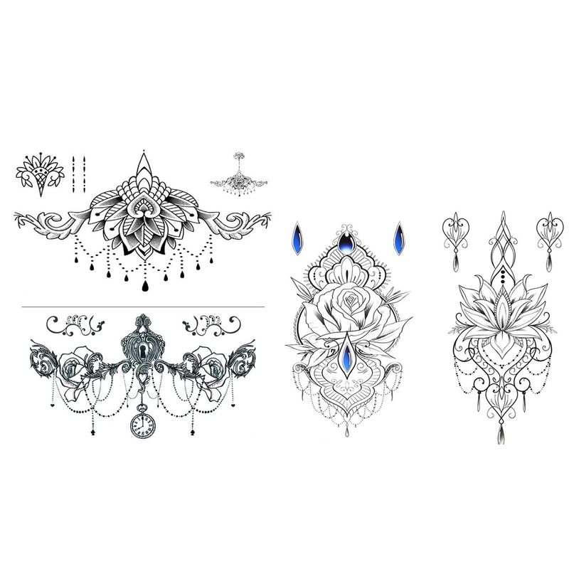 Arschgeweih Tattoos Arm Tattoos Lotusblumen Tattoos Temporary Tattoos ...