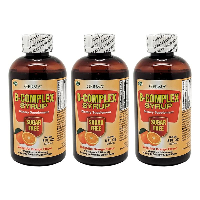 Germa B-Complex Syrup. Dietary Supplement. Bone Health, Growth and ...