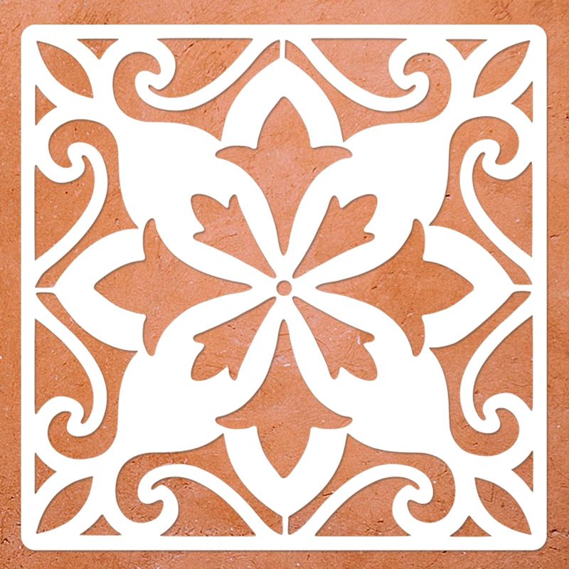 Reusable Tile Stencils 2-Pack of 12 x 12" Large Mandala Spanish Pattern ...
