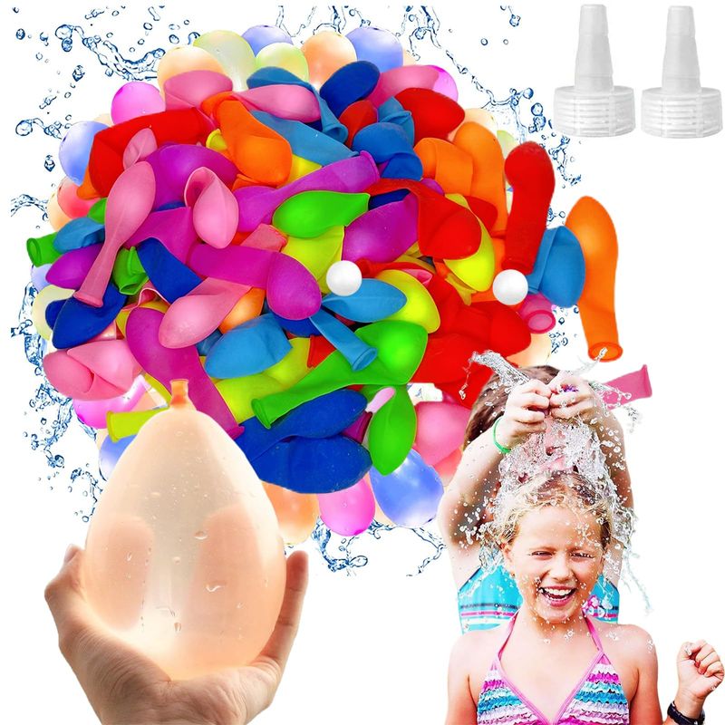 200Pcs Self Sealing Water Bombs Water Balloons with Hose Nozzle for ...