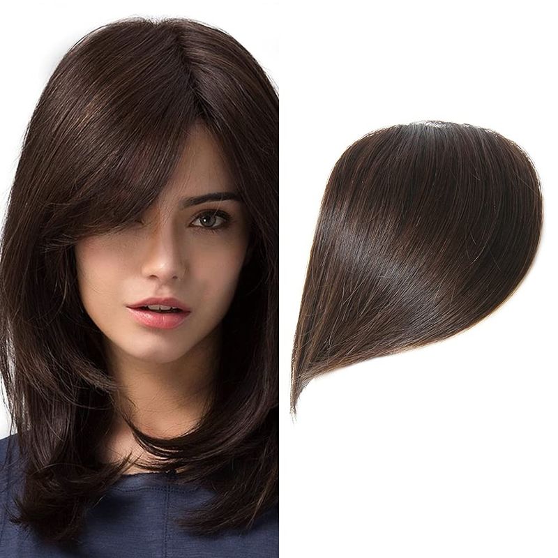 Shinon Thick Side Bangs Clip in Bangs Real Human Hair Bangs Fringe ...