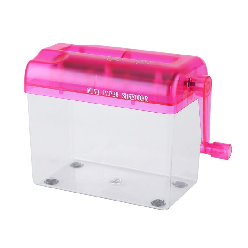 Manual Shredder, Hand Crank File Paper Shredder Heavy Duty Color Paper ...