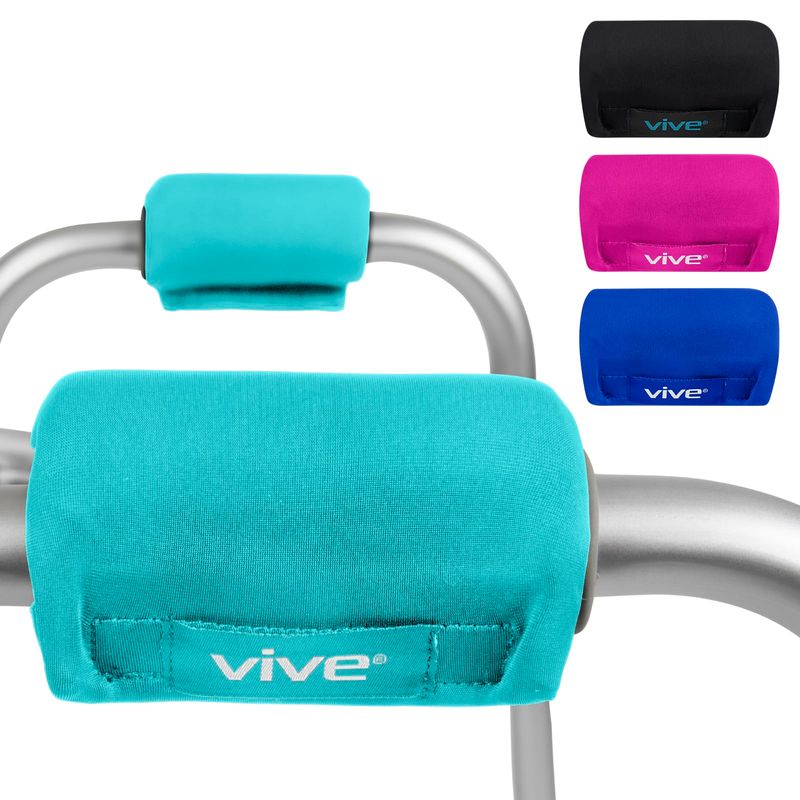 Vive Walker Handle Cushions - Padded Hand Covers - Soft Padding Medical ...