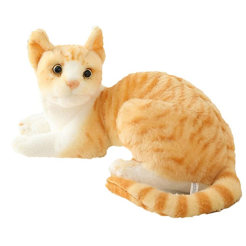 GUDVES Orange Tabby Cat Stuffed Animal Baby Stuffed Animal Cat Stuffed ...