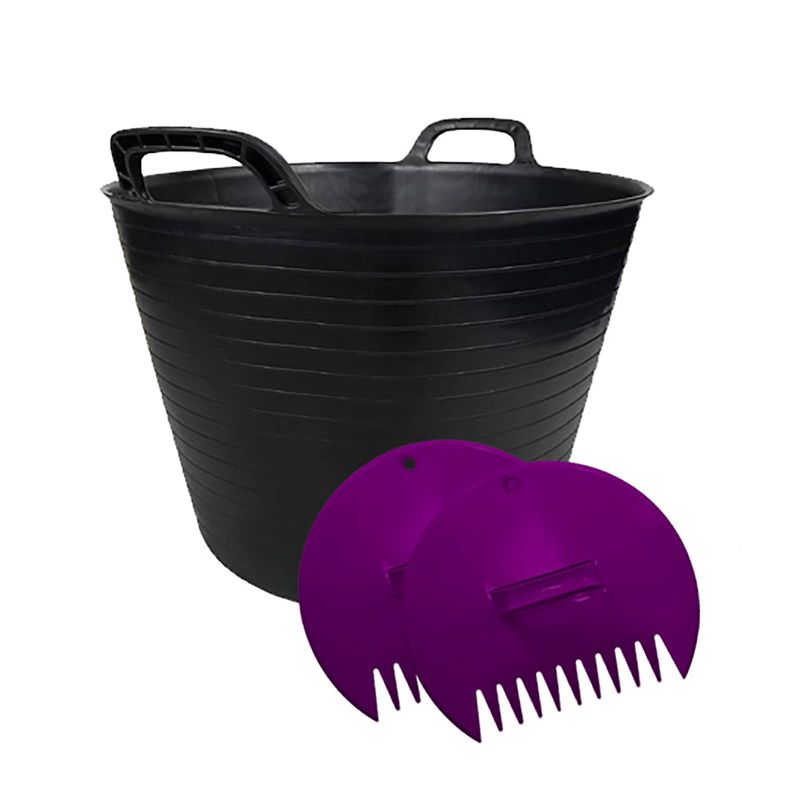 Robust Black Multi Purpose Flexi Tub Container Bucket 42 Litre and ...