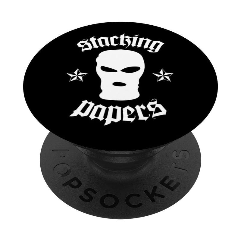 Thug Gangster Rapper Tattoo Style Ski Mask Los Angeles PopSockets ...