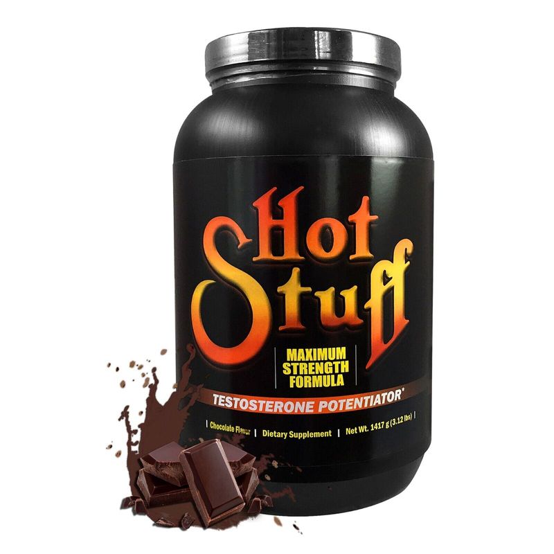 Hot Stuff Protein (Chocolate) 3.12 lb High Absorbing Protein + Test ...