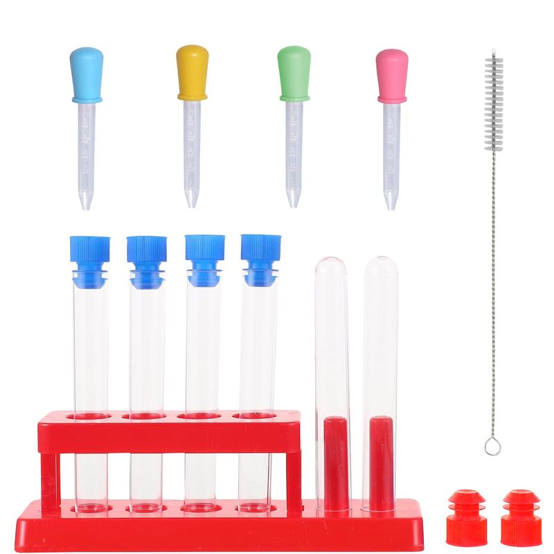 Children's Pipette 12 Pieces Plastic Pipettes Children 5 ml Test Tubes ...
