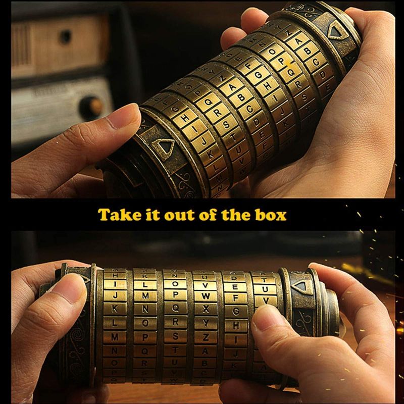 Cryptex Da Vinci Code Mini Cryptex Lock Puzzle Boxes with Hidden ...