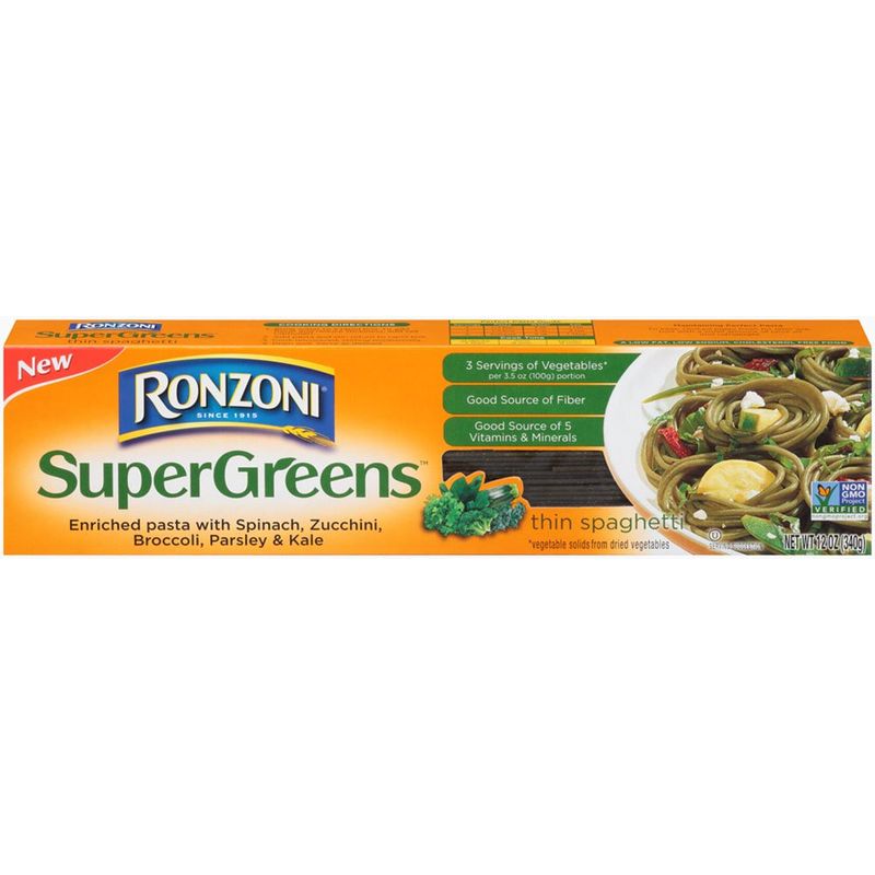 Ronzoni Supergreens Thin Spaghetti, 12-Ounce - EveryMarket