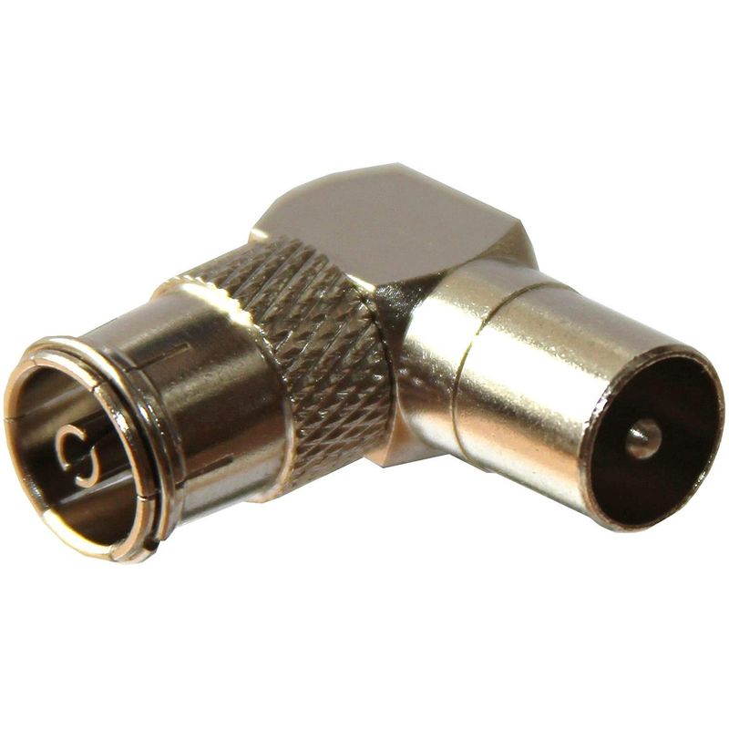 electrosmart 90 Degree Right Angle / Angled TV Aerial Cable / Coax Plug ...