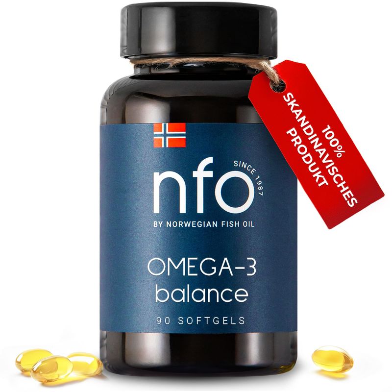 NFO Omega 3 Balance [90 Capsules] High Dose Fish Oil with High DHA ...