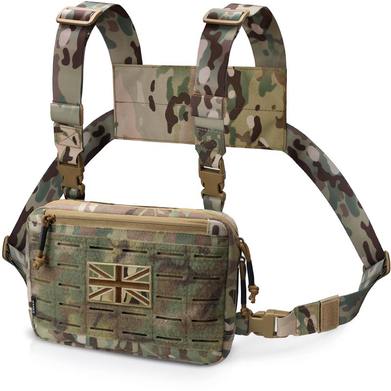 WYNEX Tactical Chest Rig Bag of Laser Cut Design, Molle Chest Pouch ...