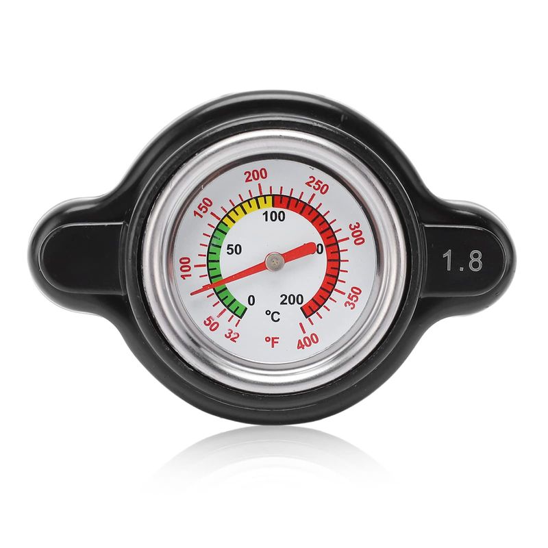 Radiator Thermometer Gauge Cap, High Pressure Radiator Cap with ...