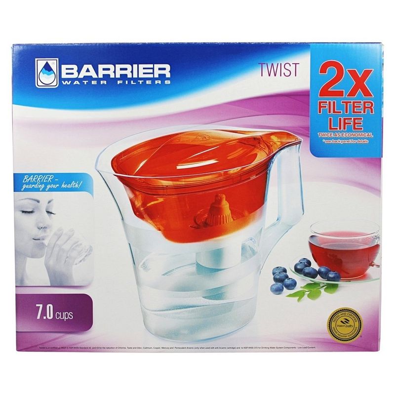 New Wave Enviro Barrier Water Filter Pitcher Grand Blue - 1 Set ...
