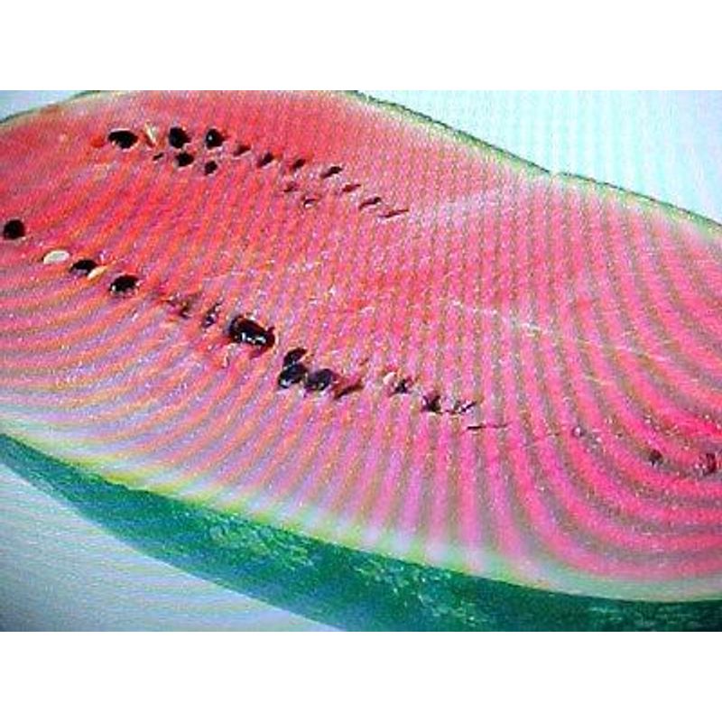 50 SEEDS LARGE BLACK DIAMOND RED MEAT JUICY SWEET WATERMELON A FAVORITE ...