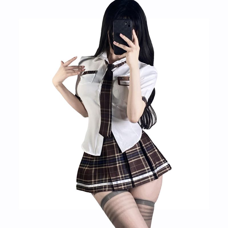LIKENNY Sailor Uniform, Gal Cosplay, JK, Sexy, High School Student, Miniskirt, Cute, Popular ...