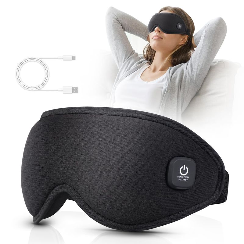 Heated Eye Mask Cordless, Warm Eye Compress for Dry Eyes Stye ...