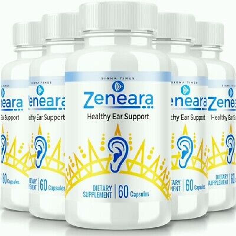 (5 Pack) Zeneara Healthy Ear Pills for Enhanced Hearing & Reduced ...