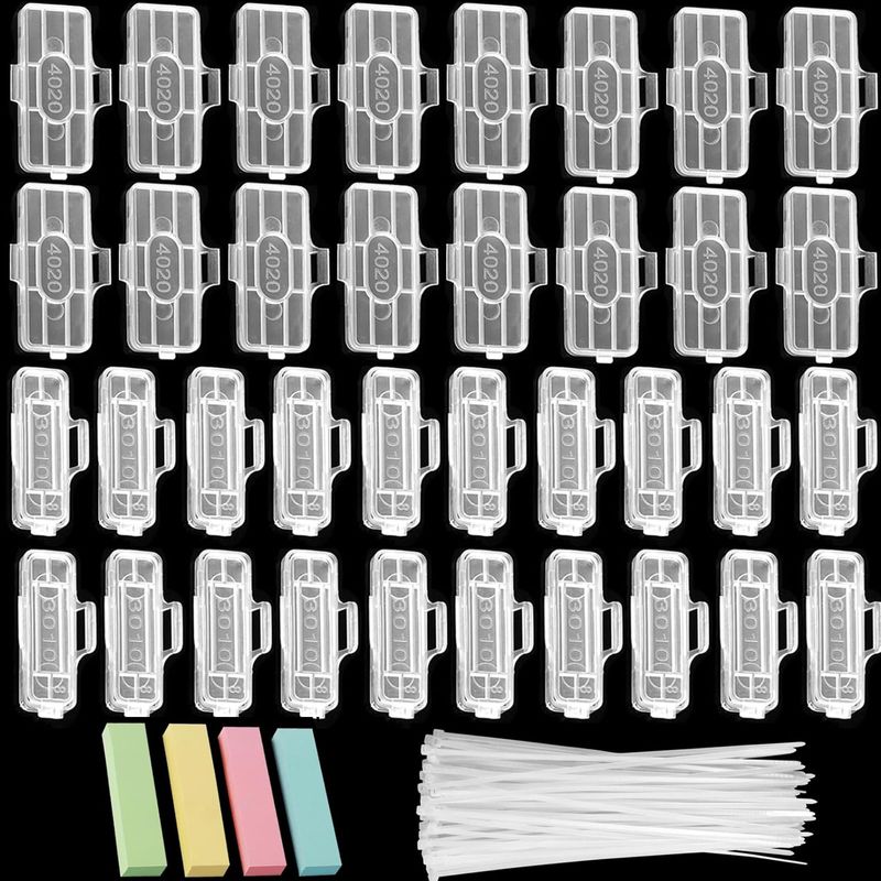 Nadinsta 60 Pieces Transparent Cable Labels, Two Specifications-3010 ...