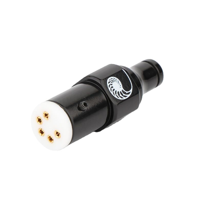5 Pin DIN Turntable Female Plug Connector For LP Recorder, Gold Plated ...