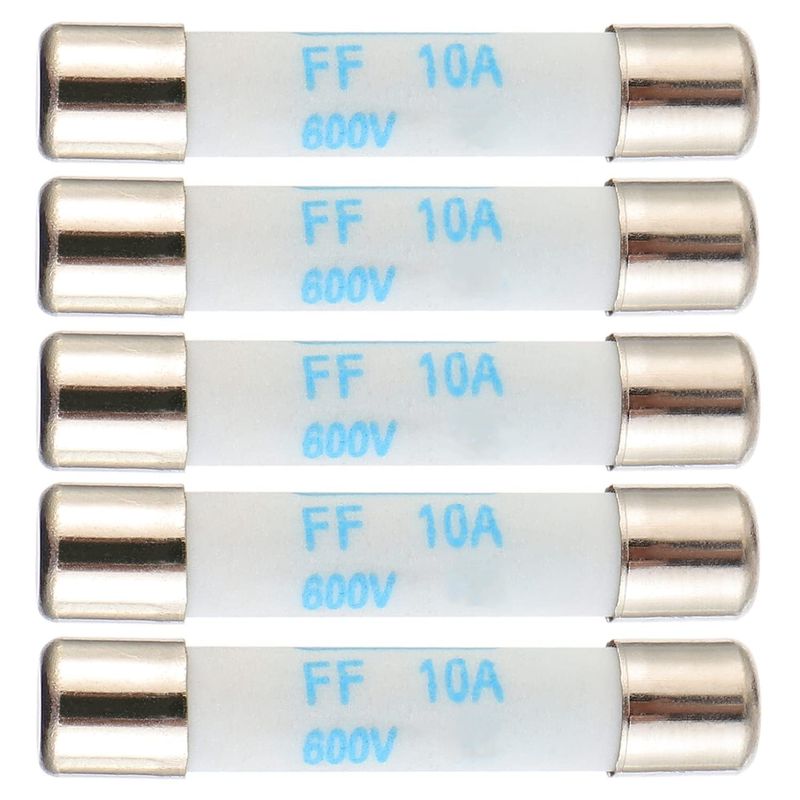 BOJACK Digital Multimeter Fuse 10A 600V DC Fast Acting Nickel-Plated ...