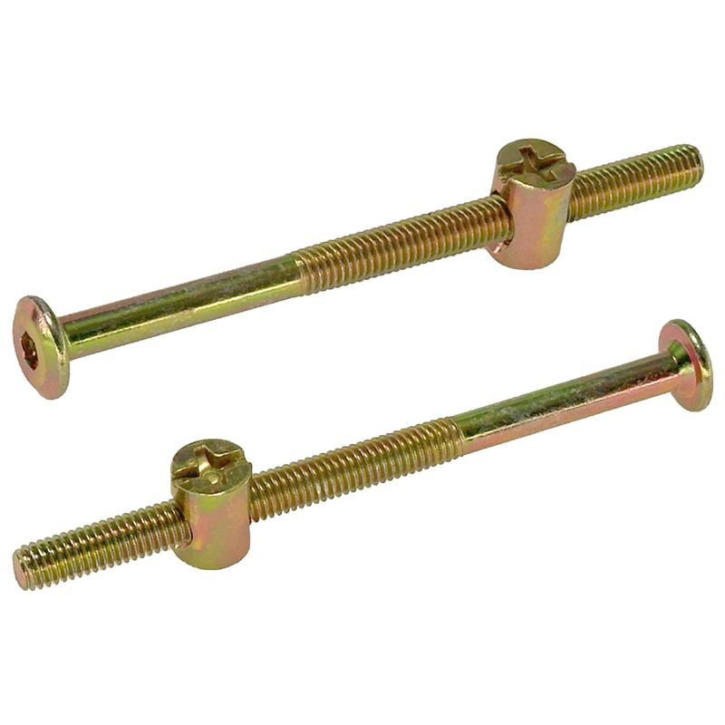 10-Set M6 Furniture Bolt and Nut Kit, Hex Socket Bed Bolts, Screws, and ...