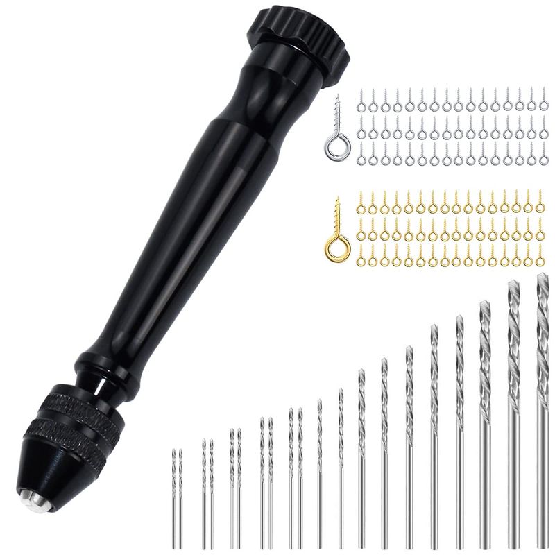 Mlife Pin Vise Hand Drill Set with 20 pcs Mini Drills & Twist Drills ...
