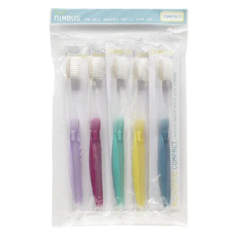 Nimbus Extra Soft Toothbrushes (Compact Size Head) Assorted Colors ...