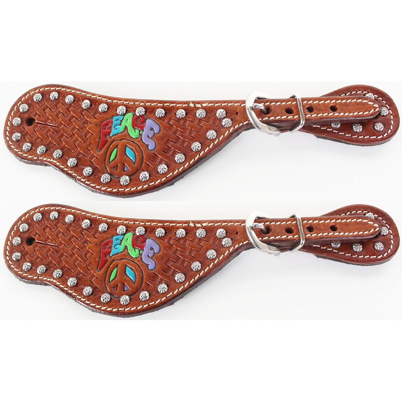 Challenger Horse Western Riding Cowboy Boots Leather Spur Straps Tack ...