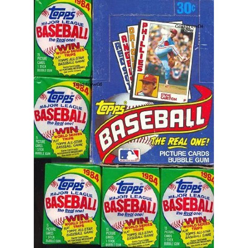 1984 Topps Baseball Cards - Wax Pack (1 Pack of 15 Cards + Stick of Gum ...