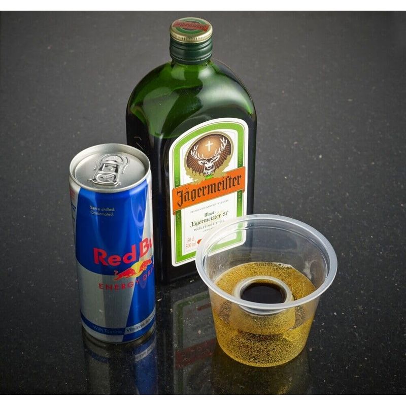 Efforias 50 Bomb Shot Cups CE Marked Clear, 25CL, Sealed Pack Sleeve ...