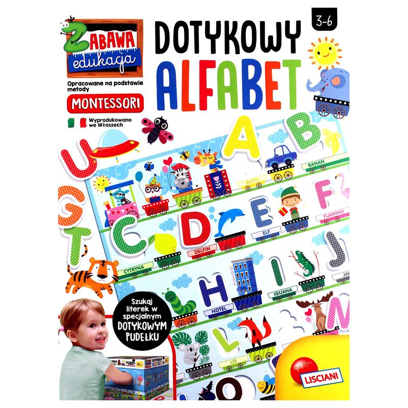 Lisciani Montessori Touch Alphabet, learning letters, reading and ...