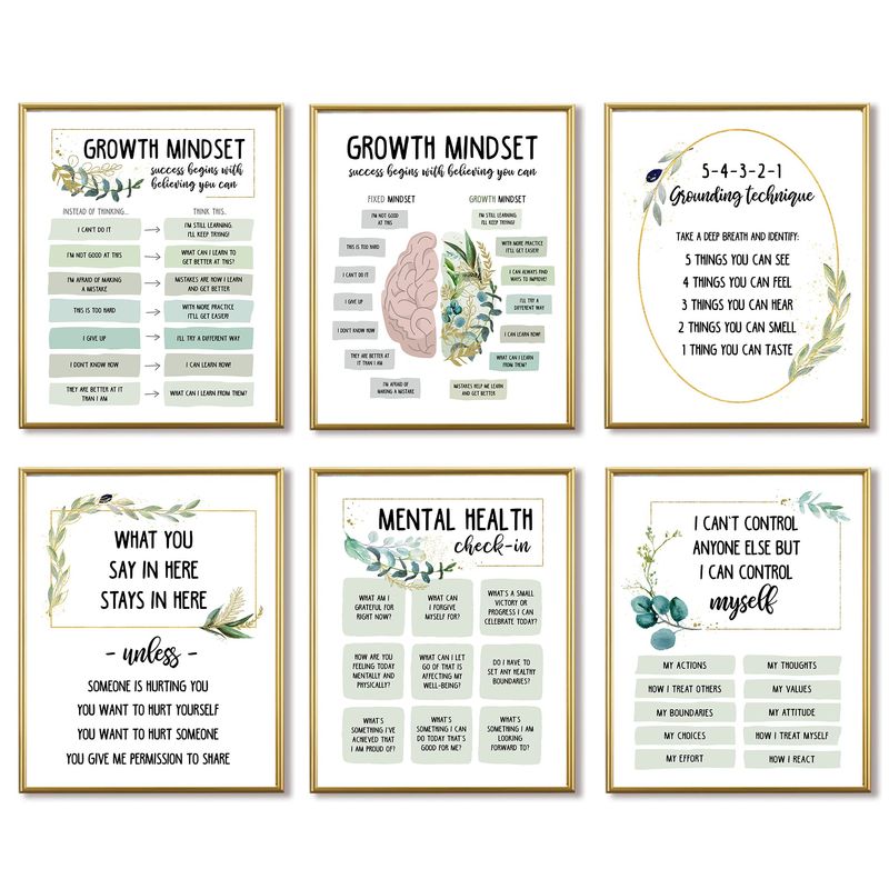 Mental Health Posters for Classroom Decor - School Counselor ...
