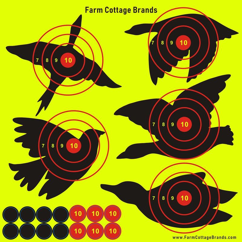 Pack of 10 8" square Stick & Splatter sheets with birds and pasters ...